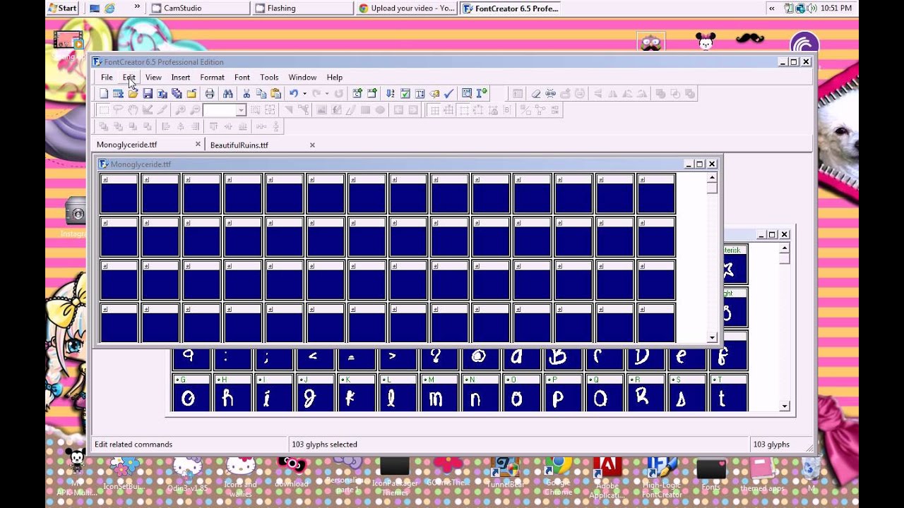 How to create flipfonts: video 3 of 9 - SETTING UP THE FONT - YouTube