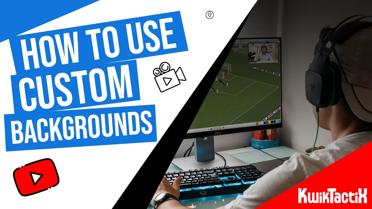 How to use custom backgrounds - YouTube