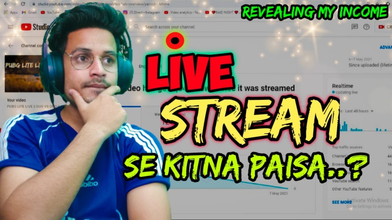 HOW MUCH I EARN FROM LIVE STREAMING || REVEALING MY INCOME - YouTube