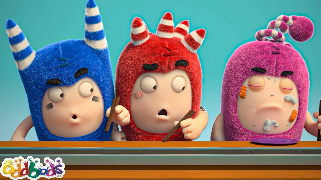 Juicy Sushi Fun! | Oddbods - Food Adventures | Cartoons for Kids - YouTube