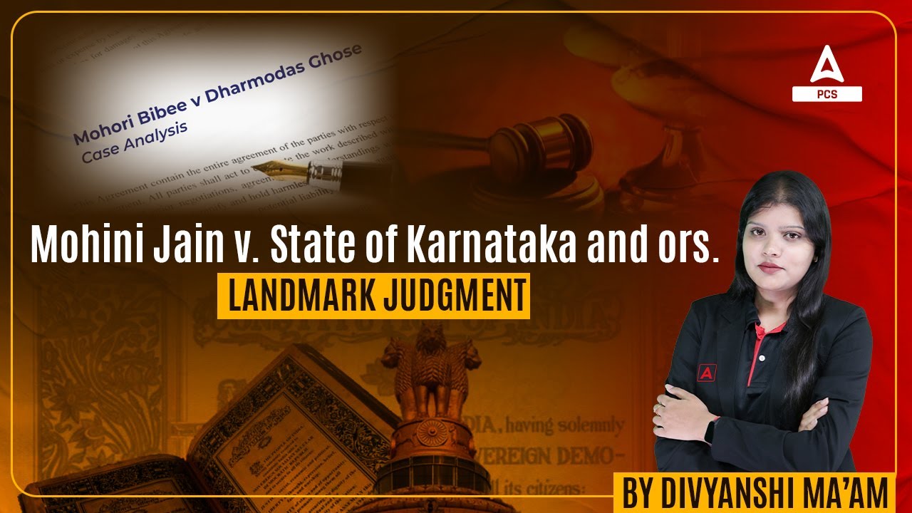 PCS J | Mohiri Bibi v. Dharmodas Ghosh | By Divyanshi Mam | Pcs Adda ...