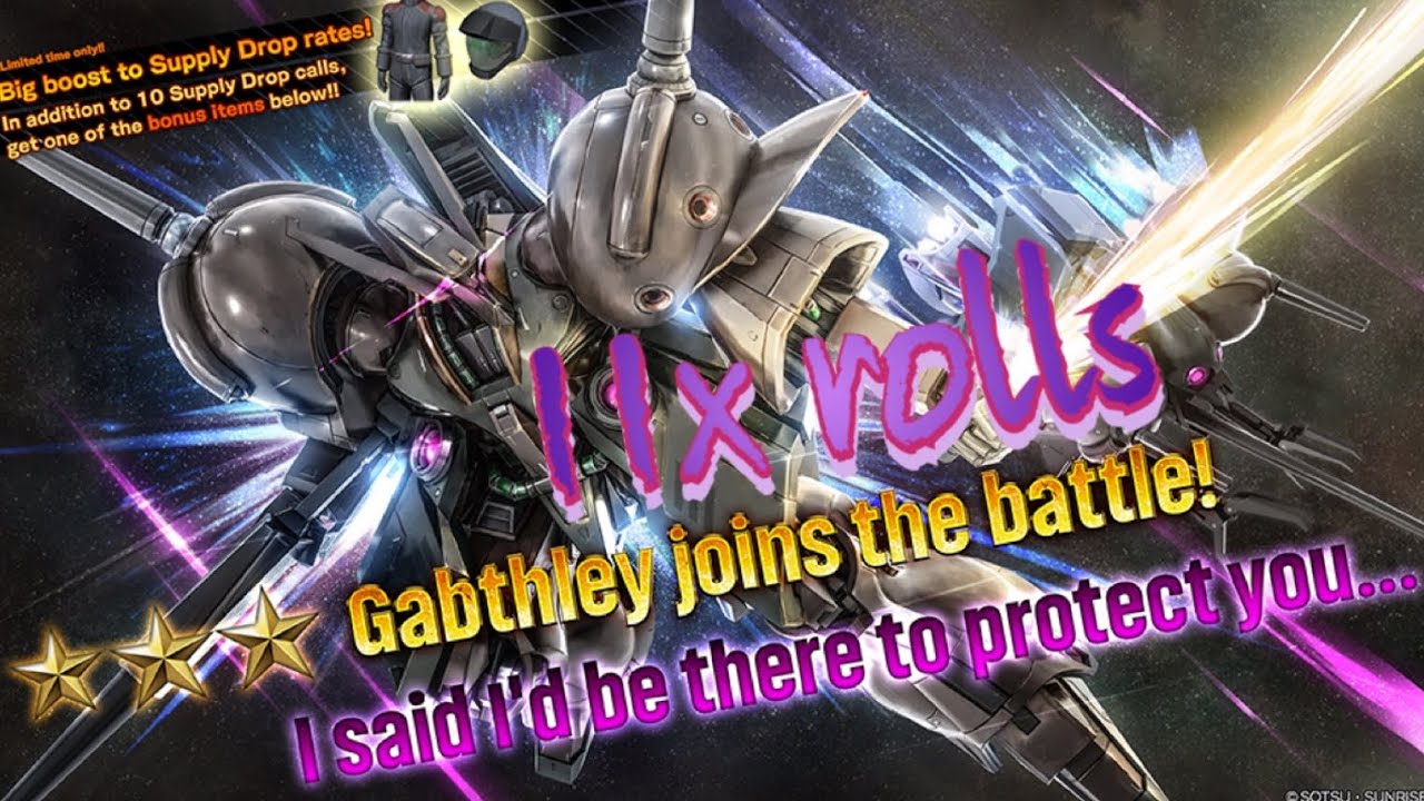 11xgacha rolls during the Gabthley banner - MOBILE SUIT GUNDAM BATTLE ...