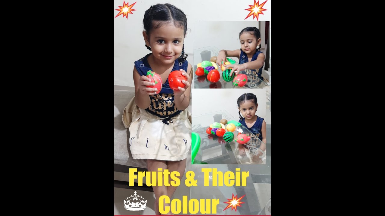 Learn fruits name and their color - YouTube