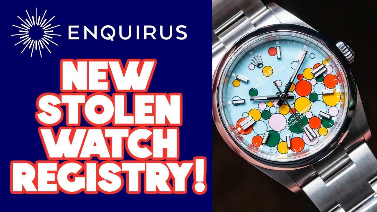 NEW RICHMONT ENQUIRUS PLATFORM TO TACKLE LUXURY WATCH THEFTS - YouTube