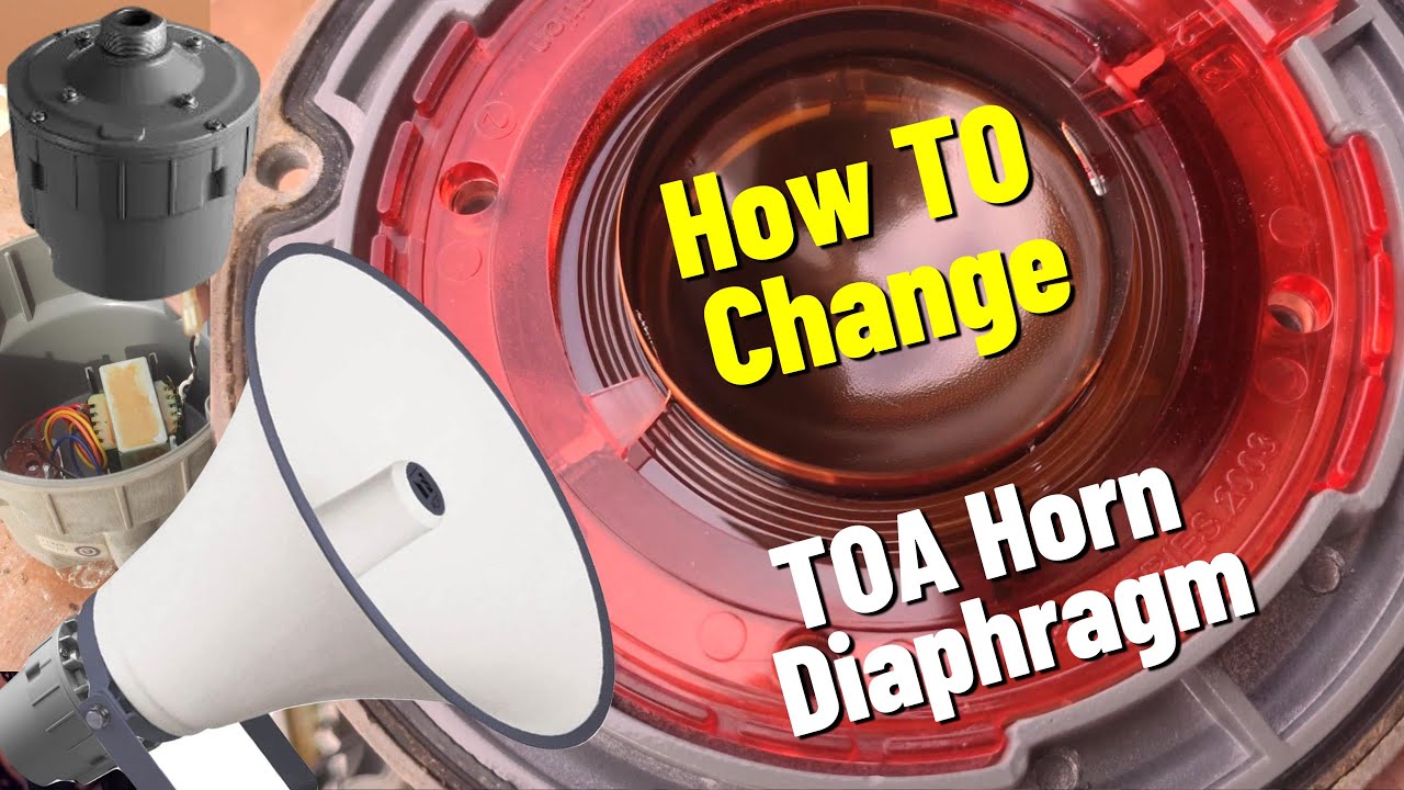 How TO Changing A TOA Horn Speaker Diaphragm "Step-by-Step Guide #TOA # ...