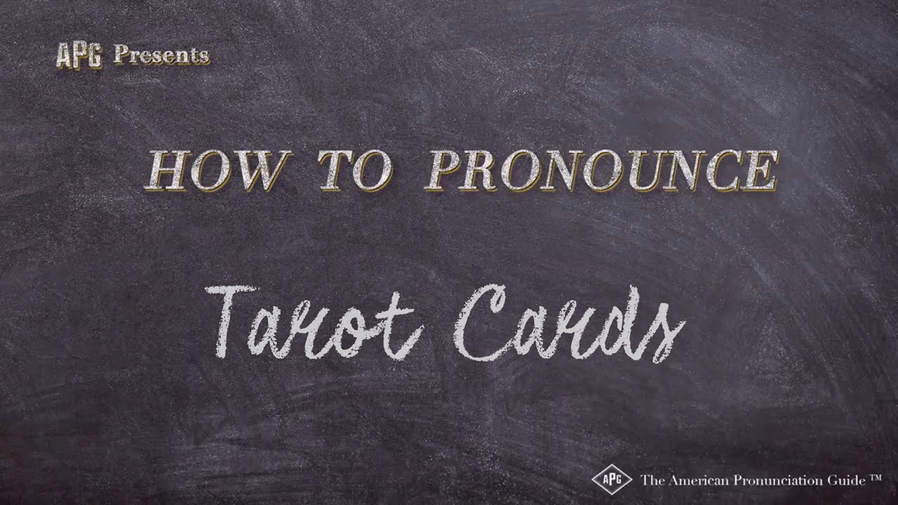 How To Pronounce Tarot Cards Real Life Examples YouTube