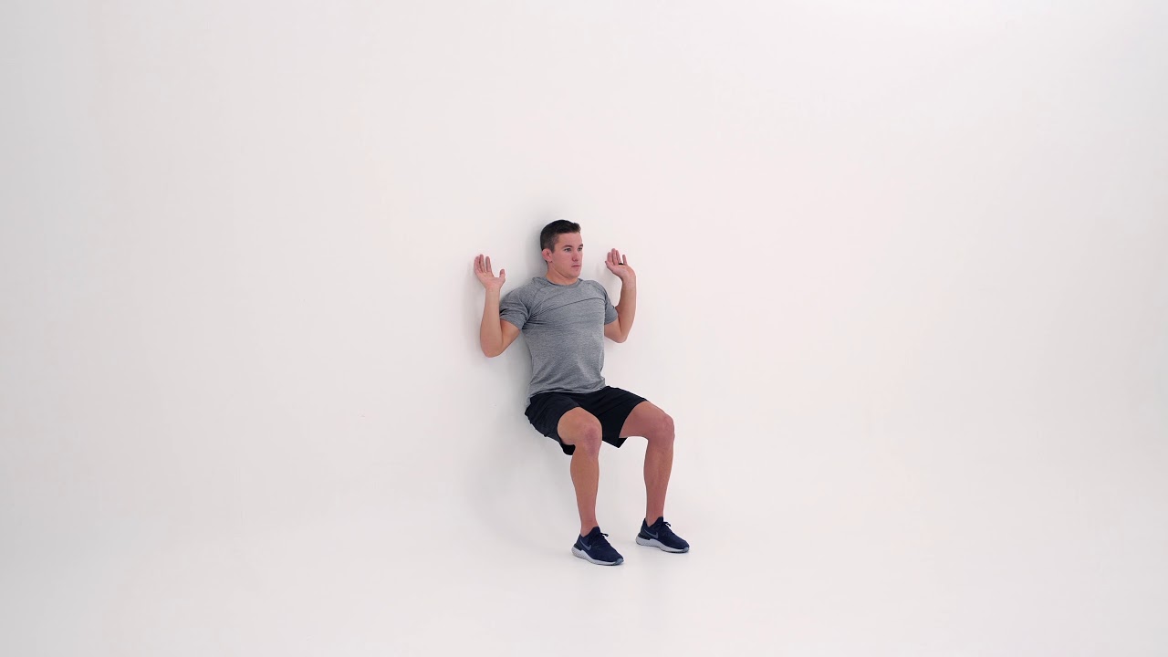 Wall Sit Wall Slide - YouTube