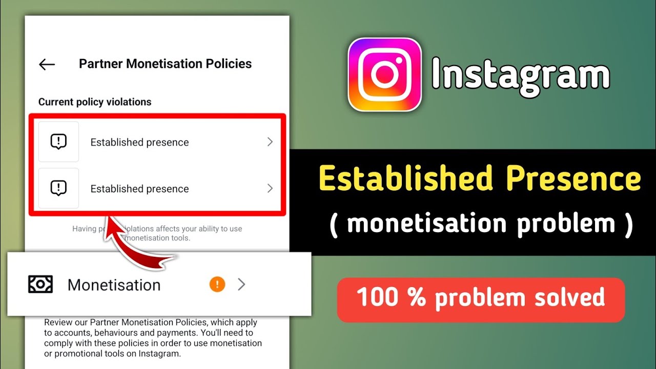 How to Fix Instagram Established Presence Problem - YouTube