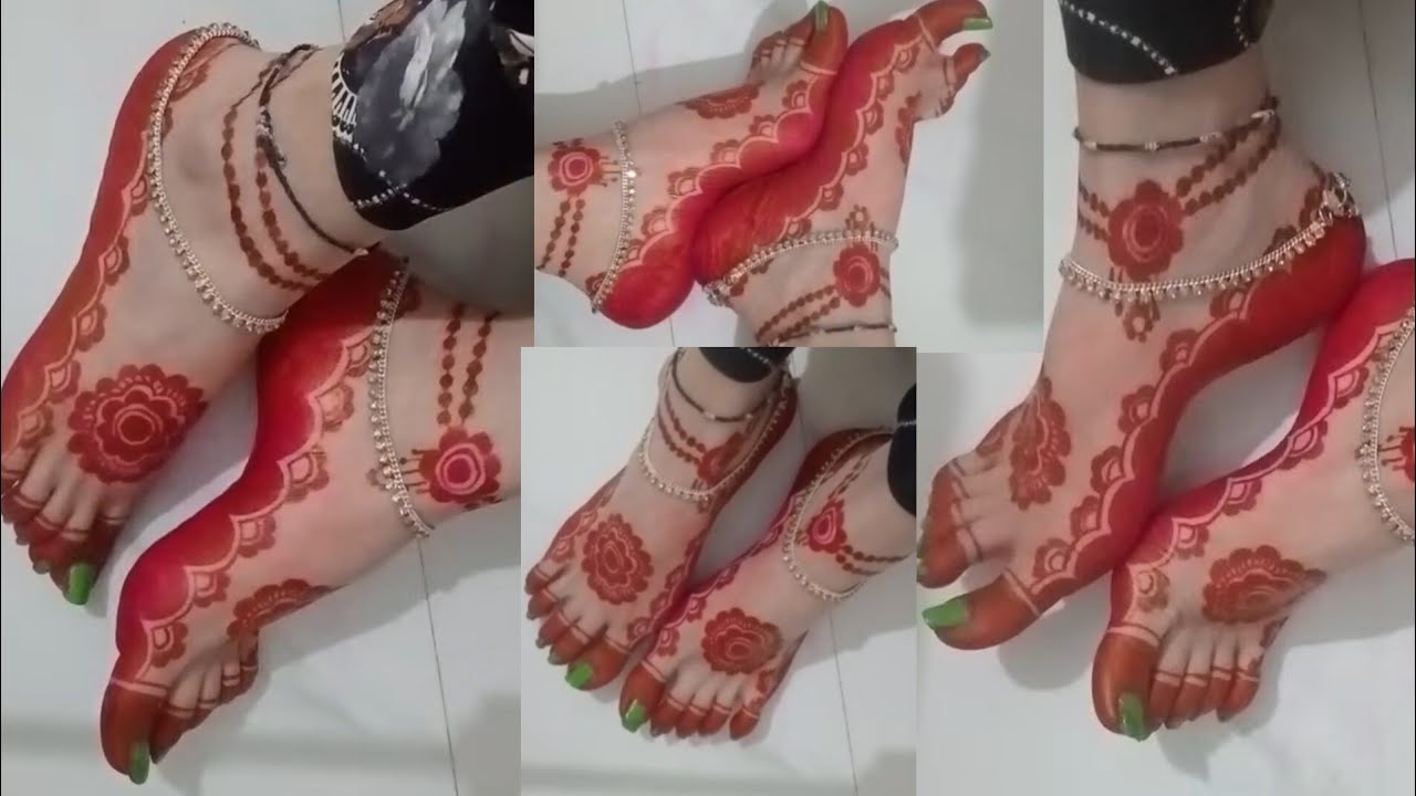 new payal type alta design | simple and easy alta design on leg | easy ...