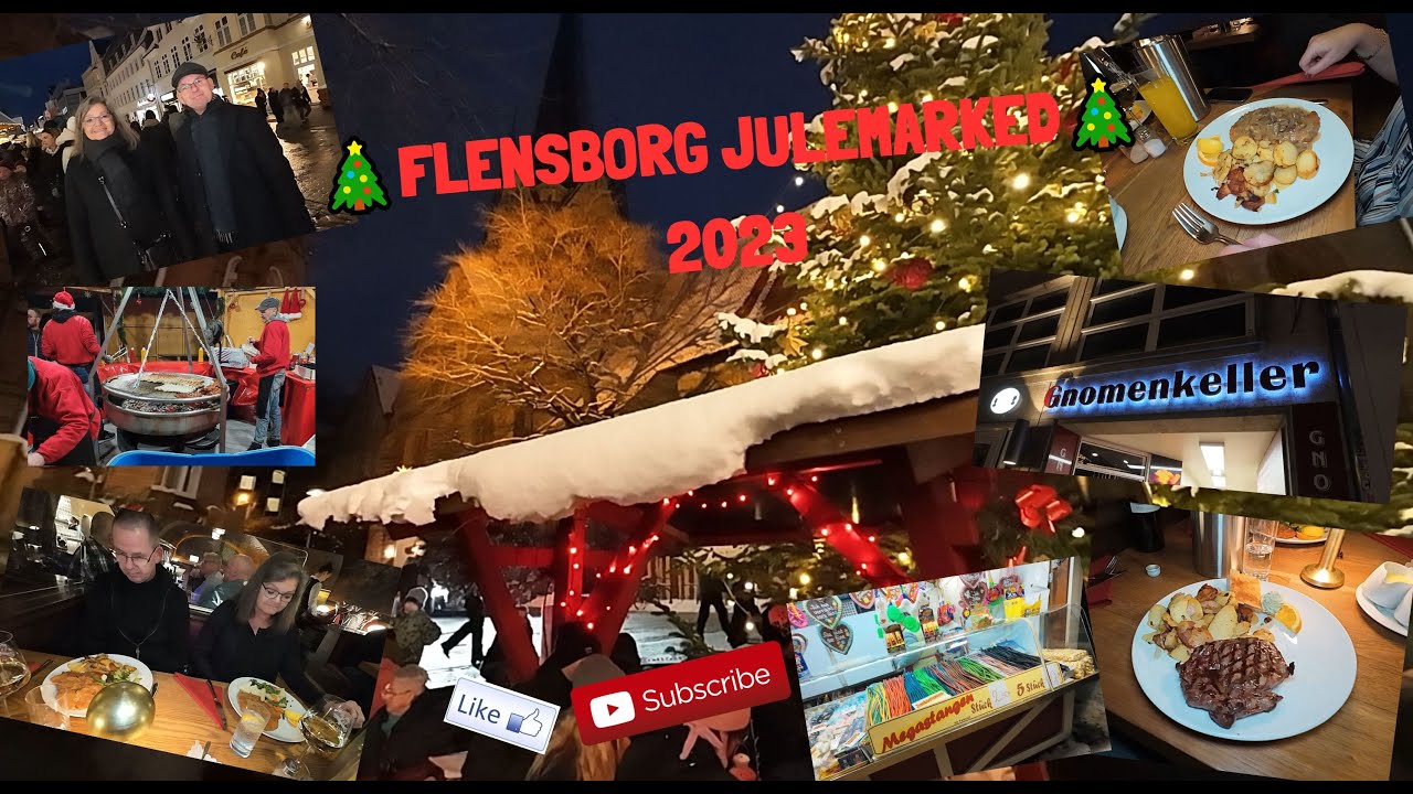 🎄KOM MED PÅ FLENSBORG JULEMARKED 2023🎄 EN TUR PÅ RESTAURANT ...