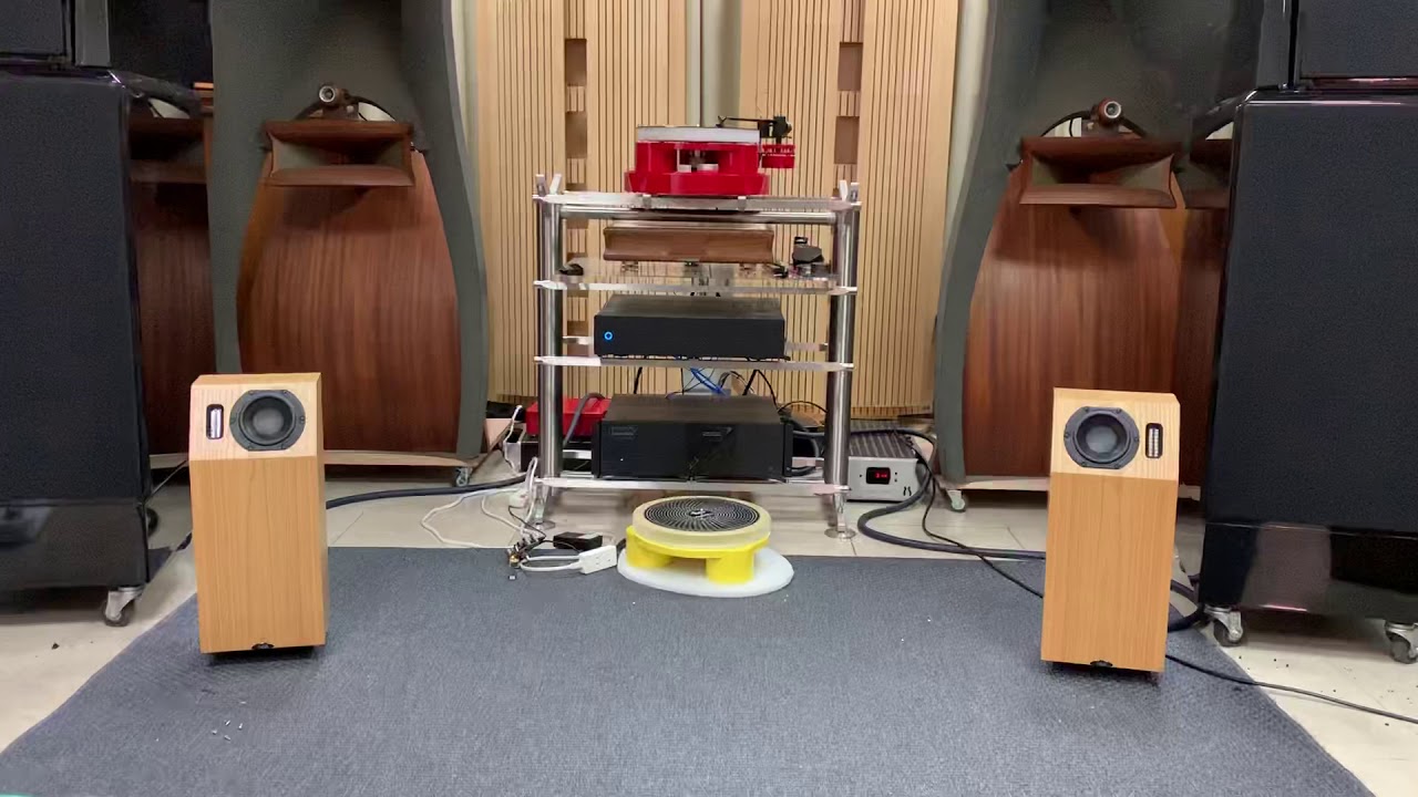 Tien TT5 turntable with neat speaker - YouTube