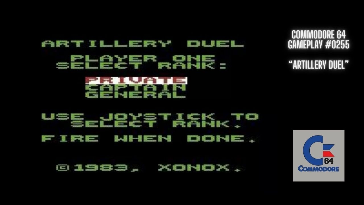 Artillery Duel (Commodore 64 / Gameplay #0255) - YouTube