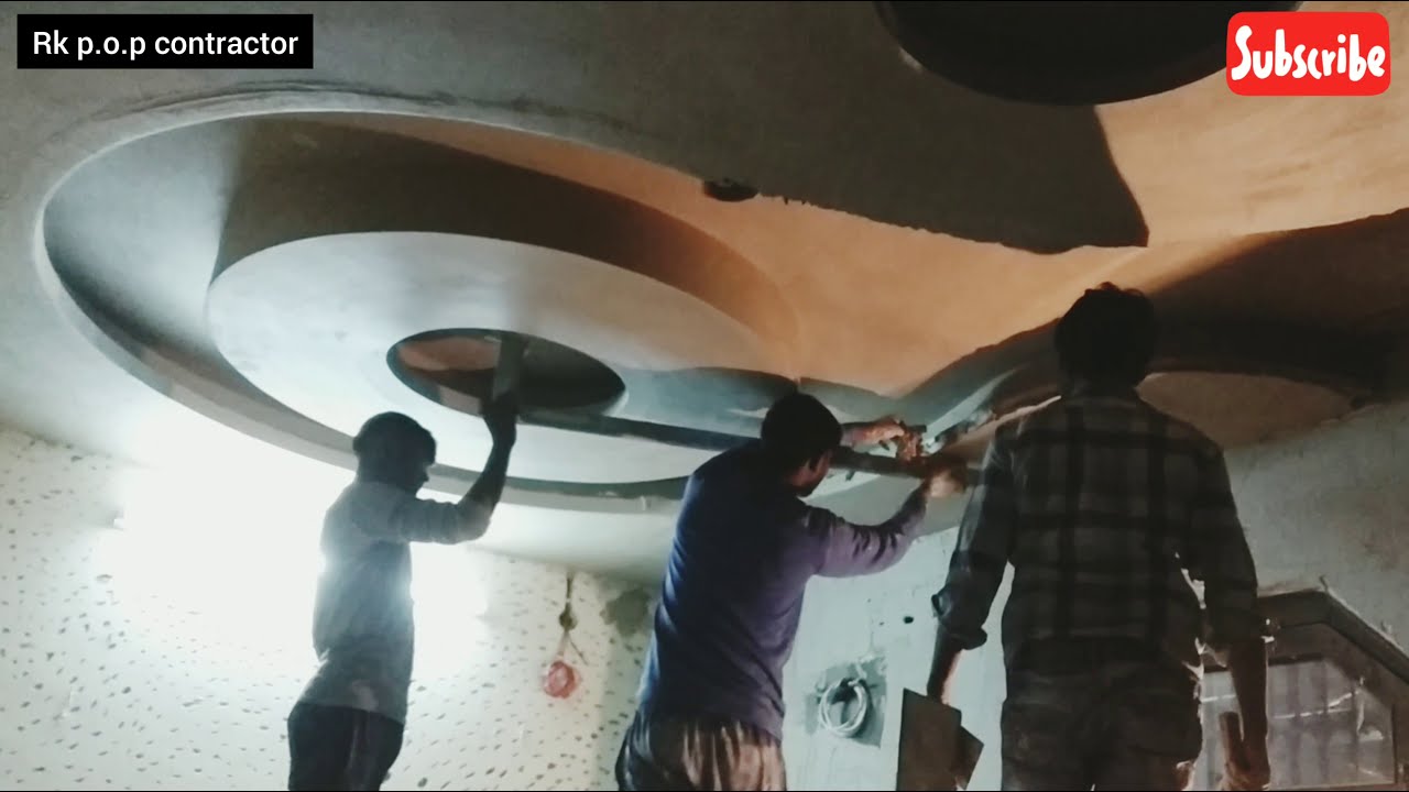 How to make pop false ceiling Design / pop design / Rk p.o.p contractor ...
