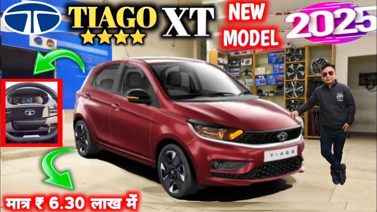 TATA TIAGO XT 2025 NEW MODEL REVIEW : NEW TIAGO 2025 XT MODEL : TATA ...