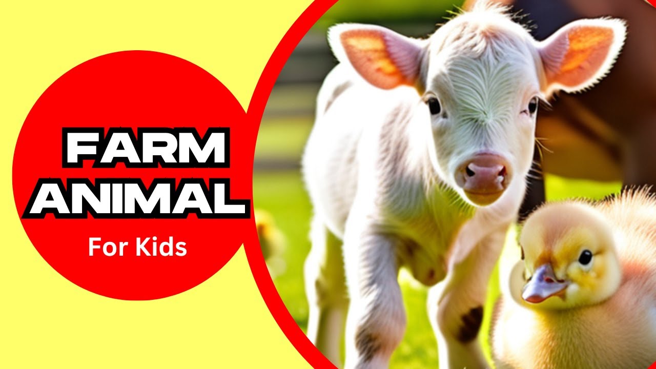 Farm Animal Names For Kids Learning | Animal Baby | Animal Sound | Farm ...