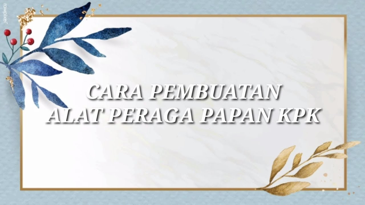 Cara Pembuatan Alat Peraga Matematika: Papan KPK - YouTube