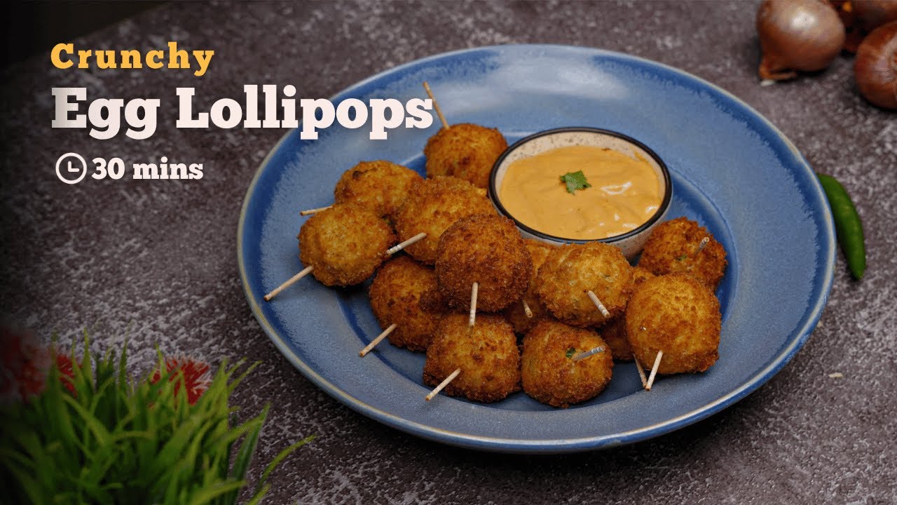 Crunchy Egg Lollipops | Egg Lollipop Snacks | How to make Egg Lollipop ...