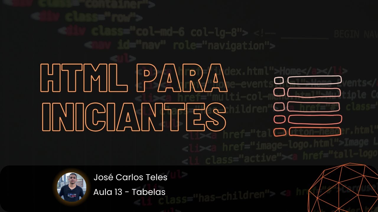 AULA 13 - TABELAS | HTML PARA INICIANTES - YouTube