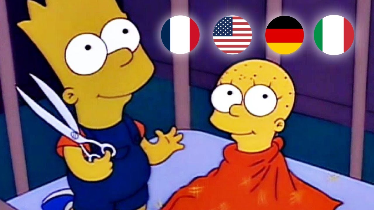 The Simpsons - Lisa's First Word but in 4 different languages using ...