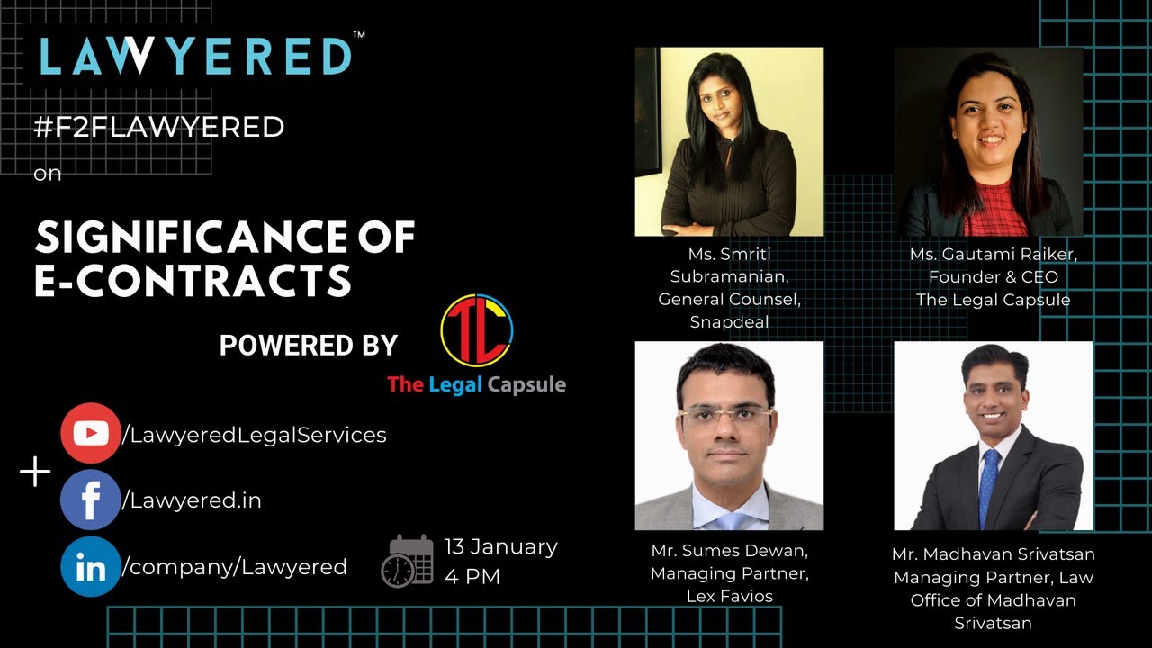 #F2FLawyered on Significance of E-contracts powered by The Legal ...