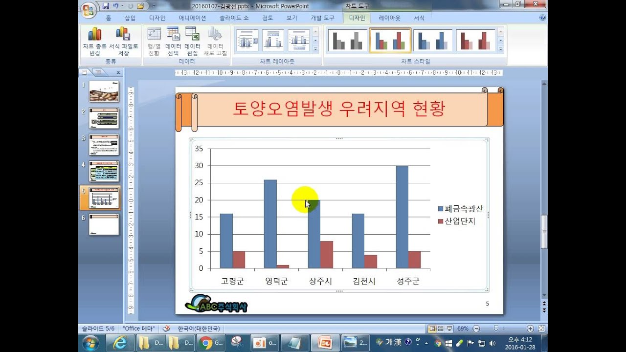 Itq파워포인트 2016 1기 제4강 3 Itq파워포인트 차트슬라이드 만들기1 Youtube