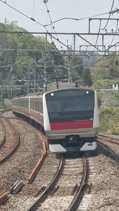 E233系5000番台 大網入線 #e233系5000番台 #e233系 #外房線 #入線 #入線シーン #shorts - YouTube