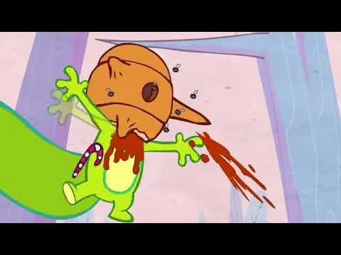 Happy Tree Friends: Nutty gets killed by bees