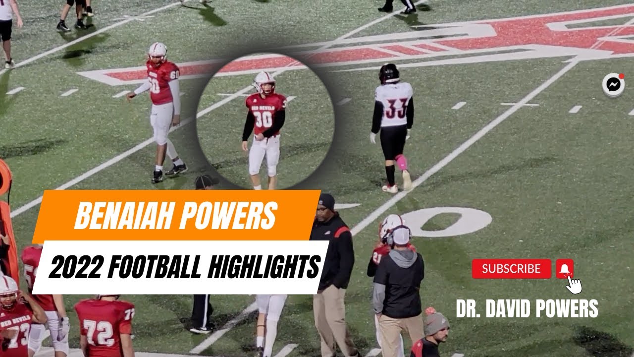 Benaiah Powers Football 2022 - YouTube