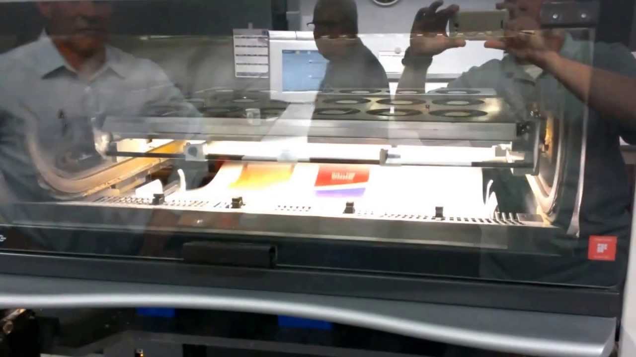 2007 Heidelberg Speedmaster CD74-5+LX-F from Technigraphics, Inc. - YouTube