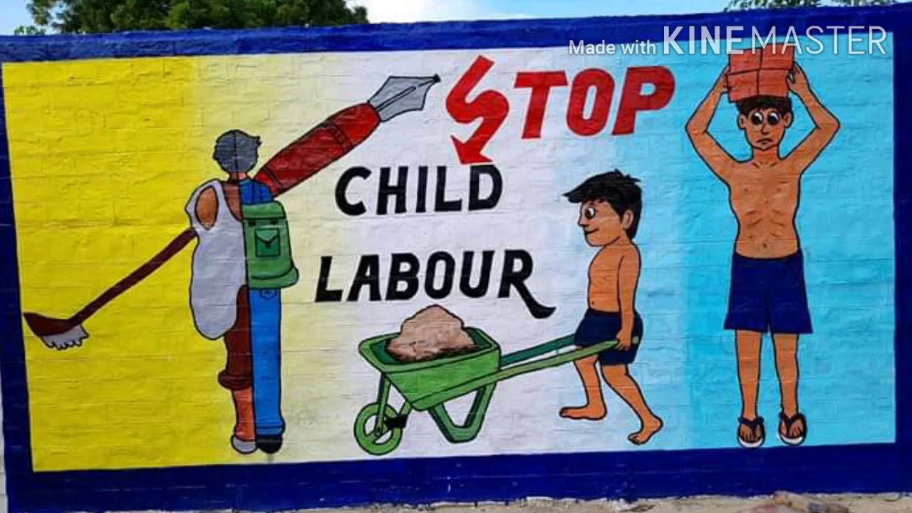 how to draw stop child labour drawing poster | बाल श्रम को कैसे रोकें ...