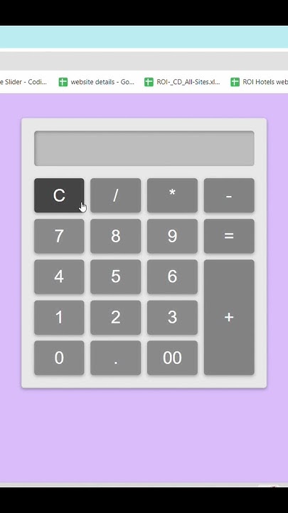 Calculator Project π Javascript Html Css Shorts Viralvideo Webdevelopment Programming