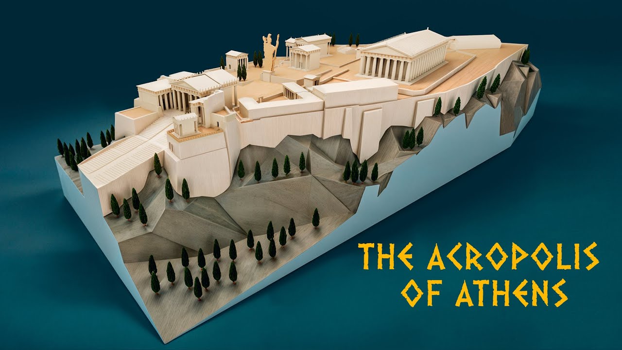 The ACROPOLIS of ATHENS wooden scale model - YouTube