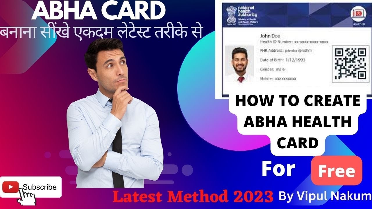 How to Create ABHA Health Card? Ayushman Bharat Health Account (ABHA ...