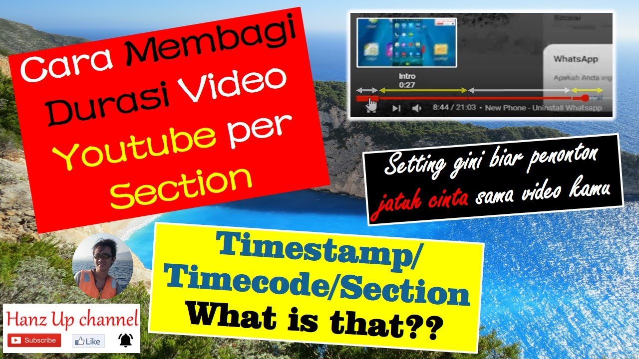 Cara Membuat Section Pembagian Durasi Video Youtube - YouTube