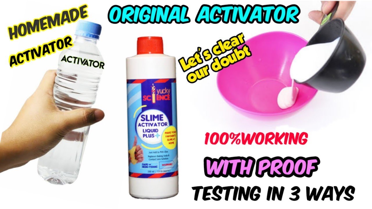 How to make slime activator at home with proof/Homemade slime/How to ...