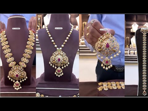 Latest GRT 6 IN 1 Long Haram & Pendant & Gold Jada Weight 146.5 Grams ...