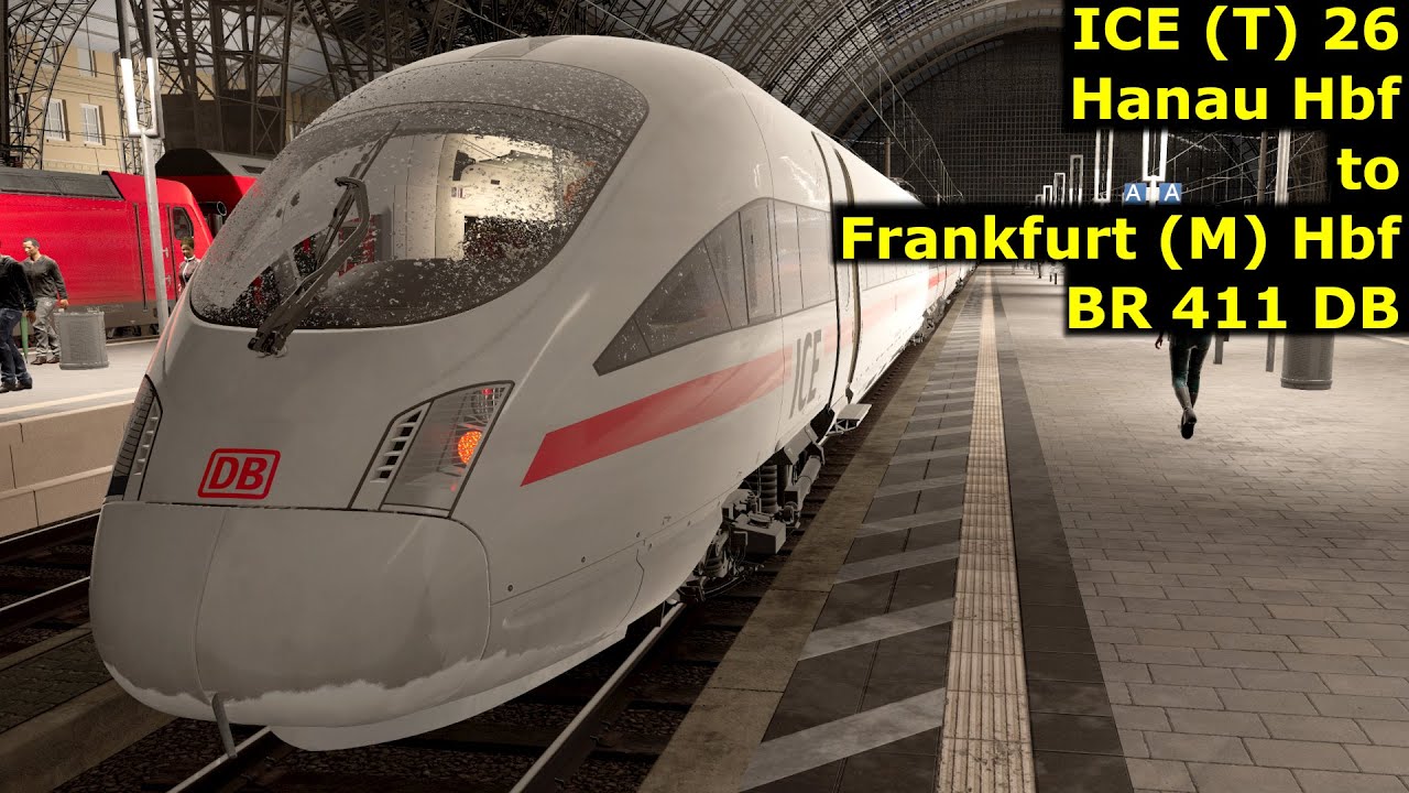 ICE (T) 26 - Hanau Hbf to Frankfurt (Main) Hbf - BR 411 DB - YouTube