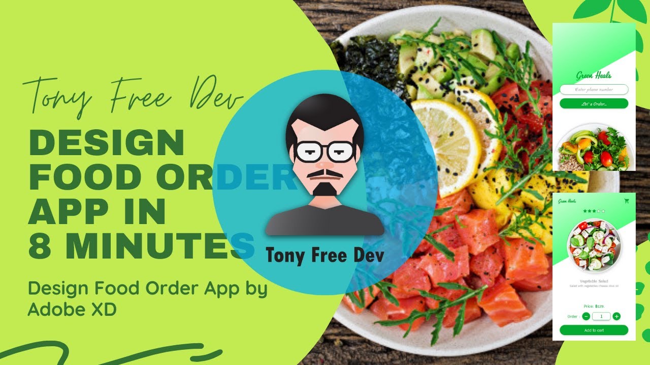 Design Food Order App by Adobe XD in 8 Minutes - YouTube