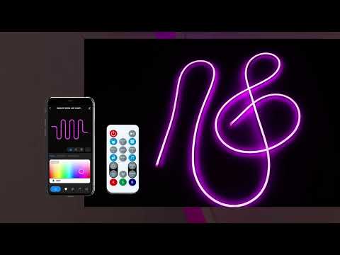 Neon RGBIC magic color LED strip wifi music smart APP control open box