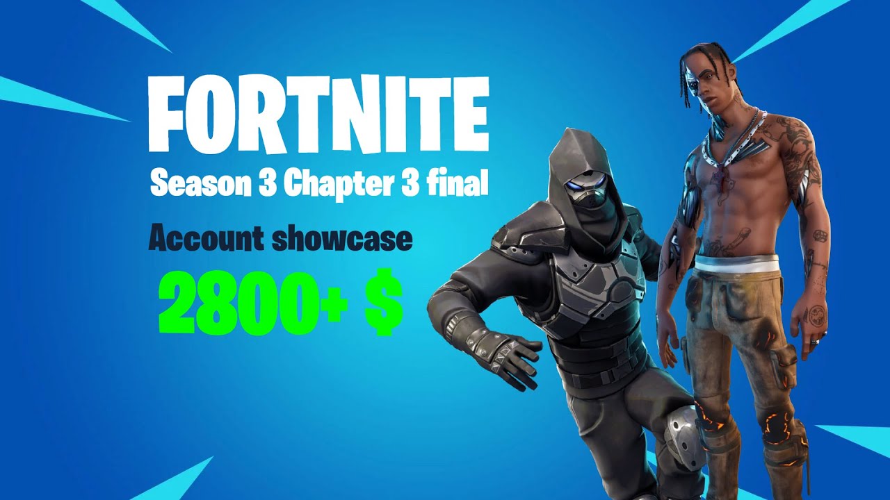 Fortnite - Season 3 Chapter 3 END Showing my account! - YouTube