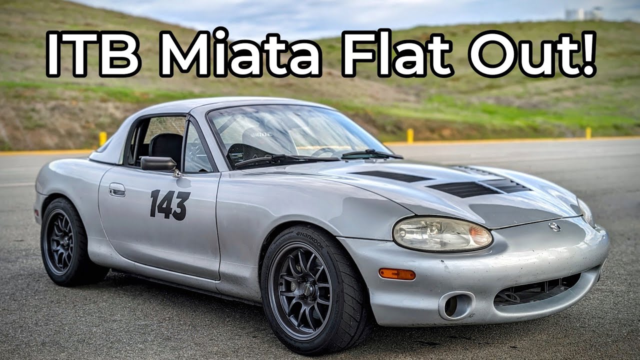 2000 Mazda NB Miata Track Review - Raw ITB Sounds! - YouTube