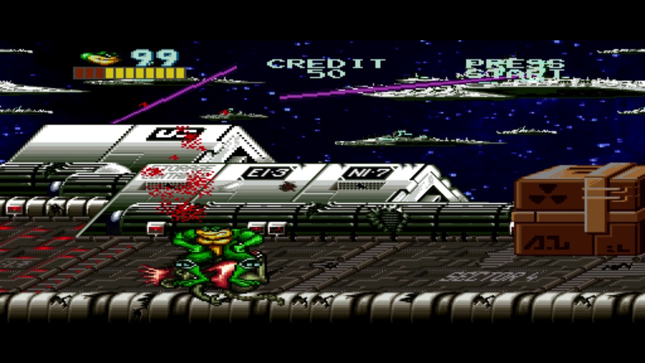 Battle Toads(Arcade) / Rash's Adeventure!(Stage 01) - YouTube