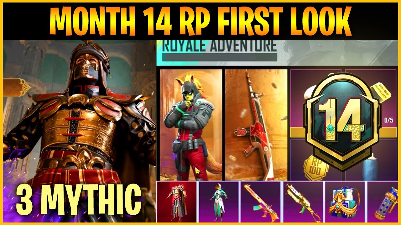 Month 14 Rp 1 To 50 Rewards First Look | Mythic Scar-L + 4th Ultimate ...