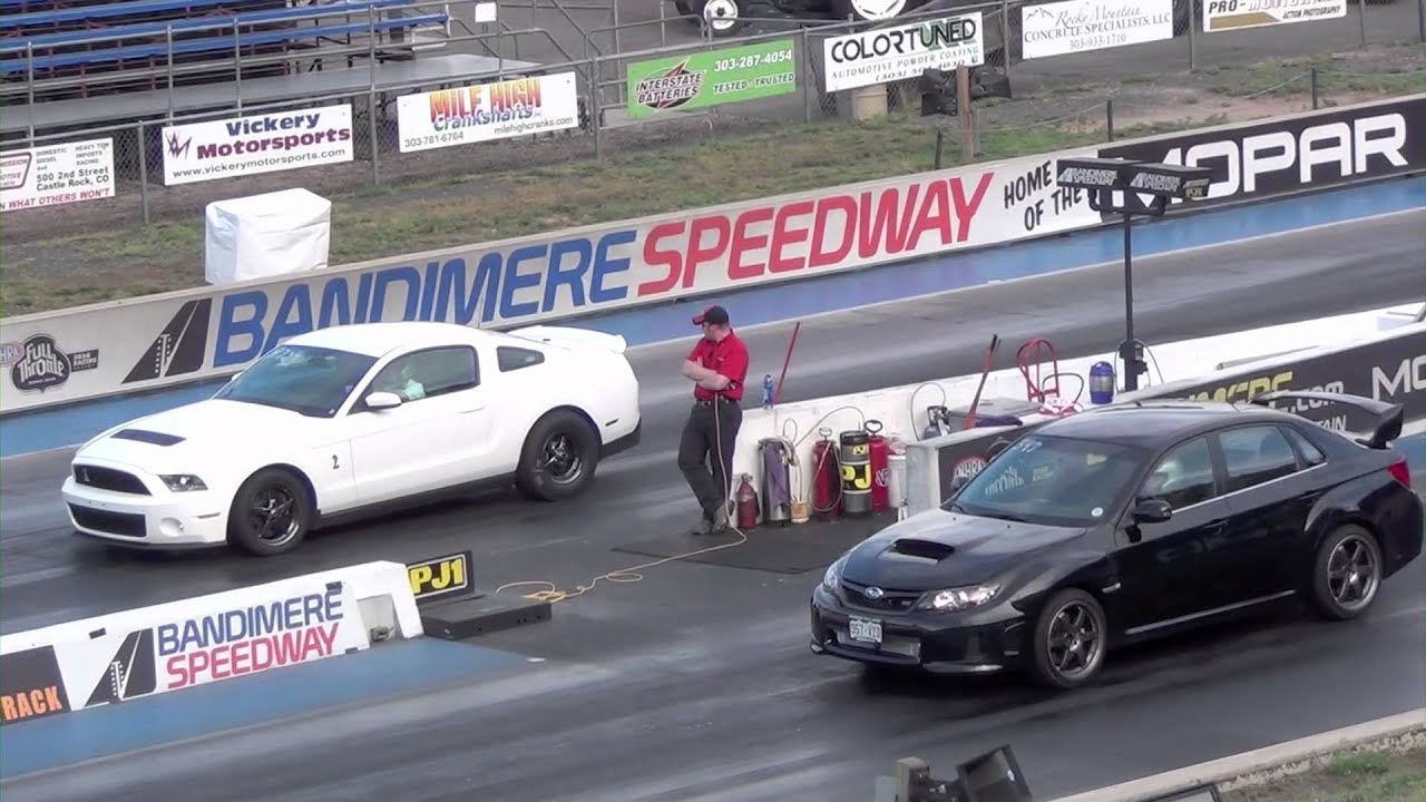 Ford Mustang GT500 drag race quarter mile - YouTube