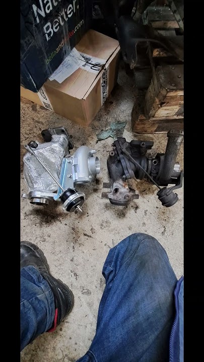 Mitsubishi Outlander Airtrek 4G63T turbo upgrade, out with TD04 in with EVO 8 TD05 - YouTube