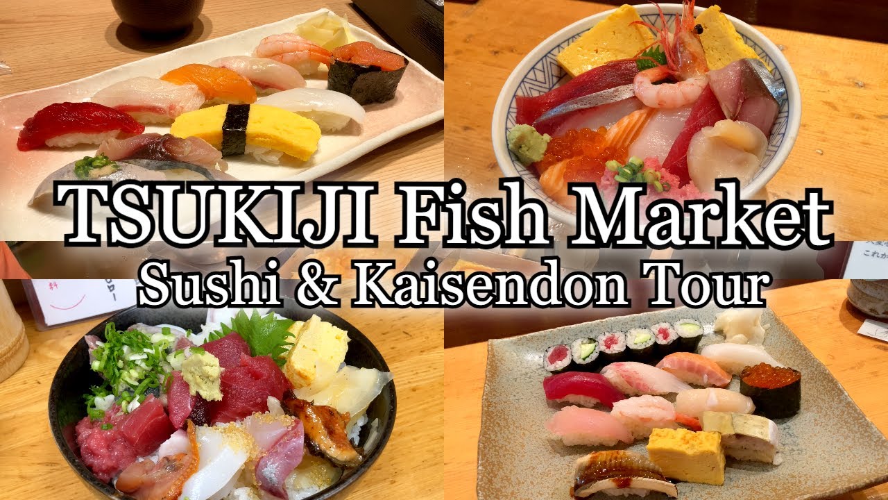 Sushi and Kaisendon Tour at Tsukiji Fish Market! 8 great Sushi ...