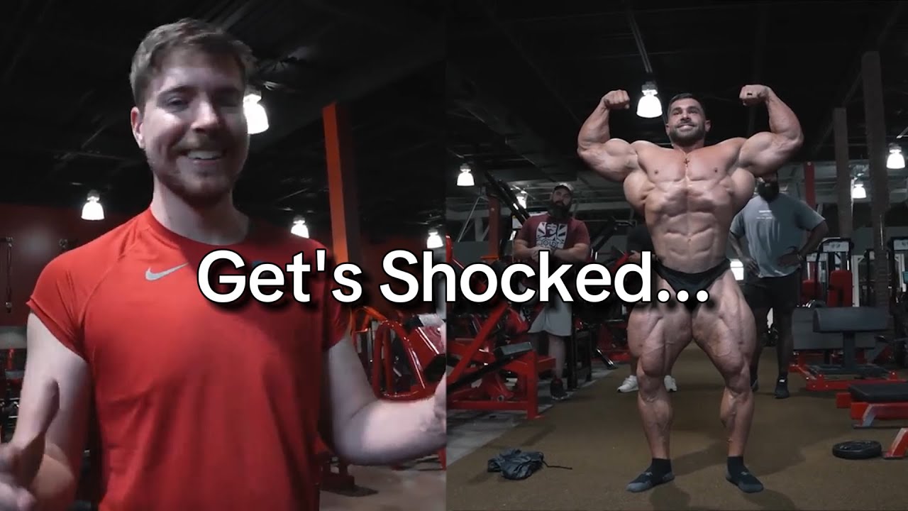 Mr.Beast Gets Shocked By a Bodybuilder... - YouTube