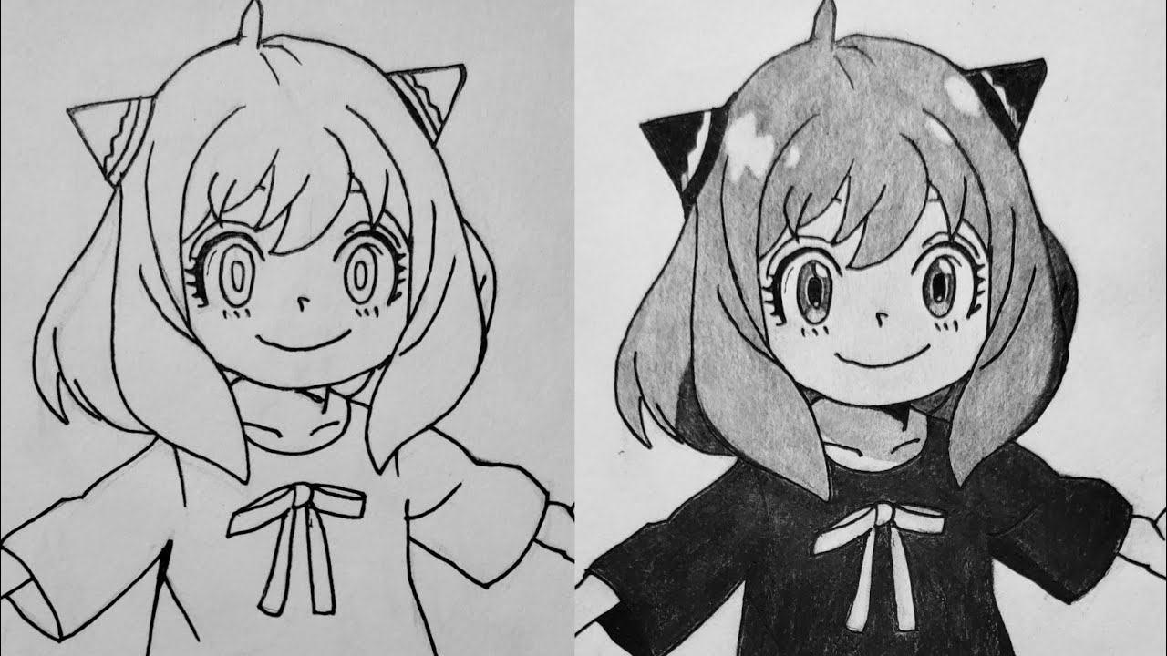 How to Draw Anya Forger - Spy X Family | Draw step by step Tutorial ...