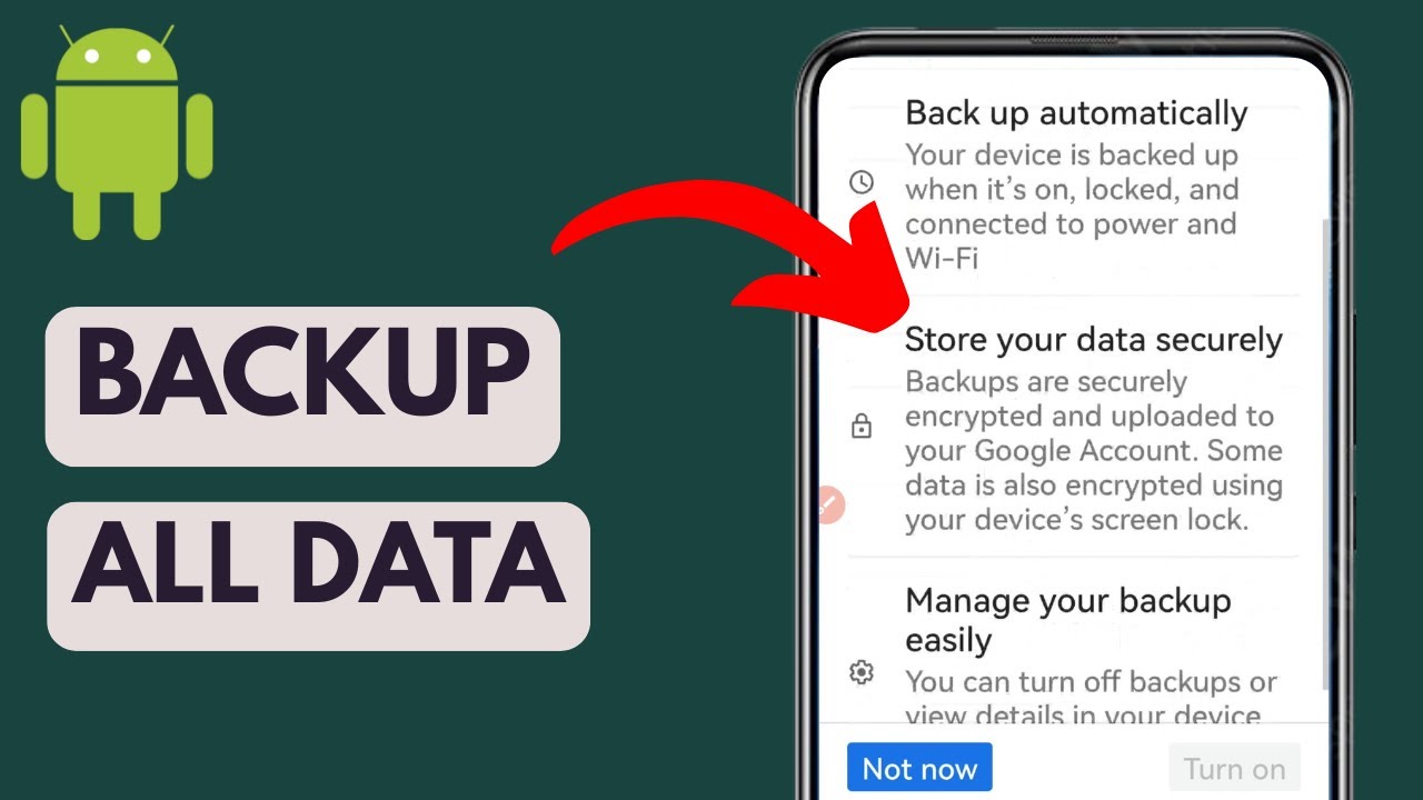 How to Backup Everything On Android | Backup All Data on Android - YouTube