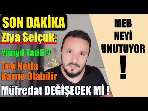 Son Dakika: Ziya Selçuk'tan Önemli Açıklamalar